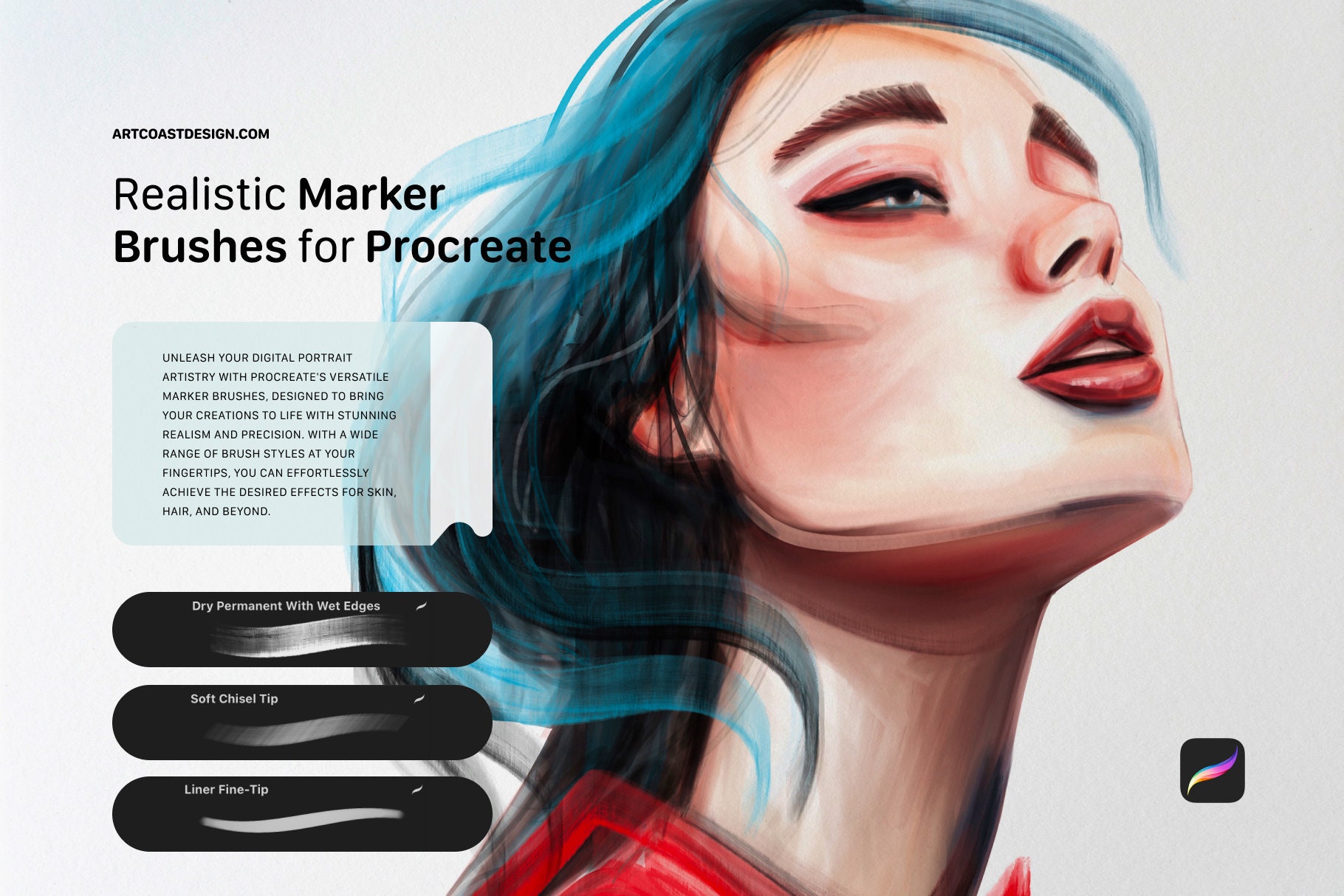 Best Marker for Procreate, Soft Marker, Brushes for Procreate, Texture Brushes - Etsy