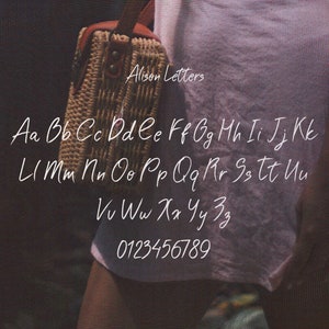 Alison Handwritten Font Duo Fonts for Cricut Crafting Fonts - Etsy