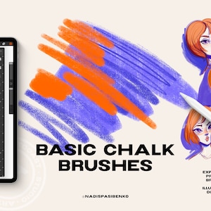 Procreate Chalk Brushes – Character & Pencil Brush Set | Lettering ...