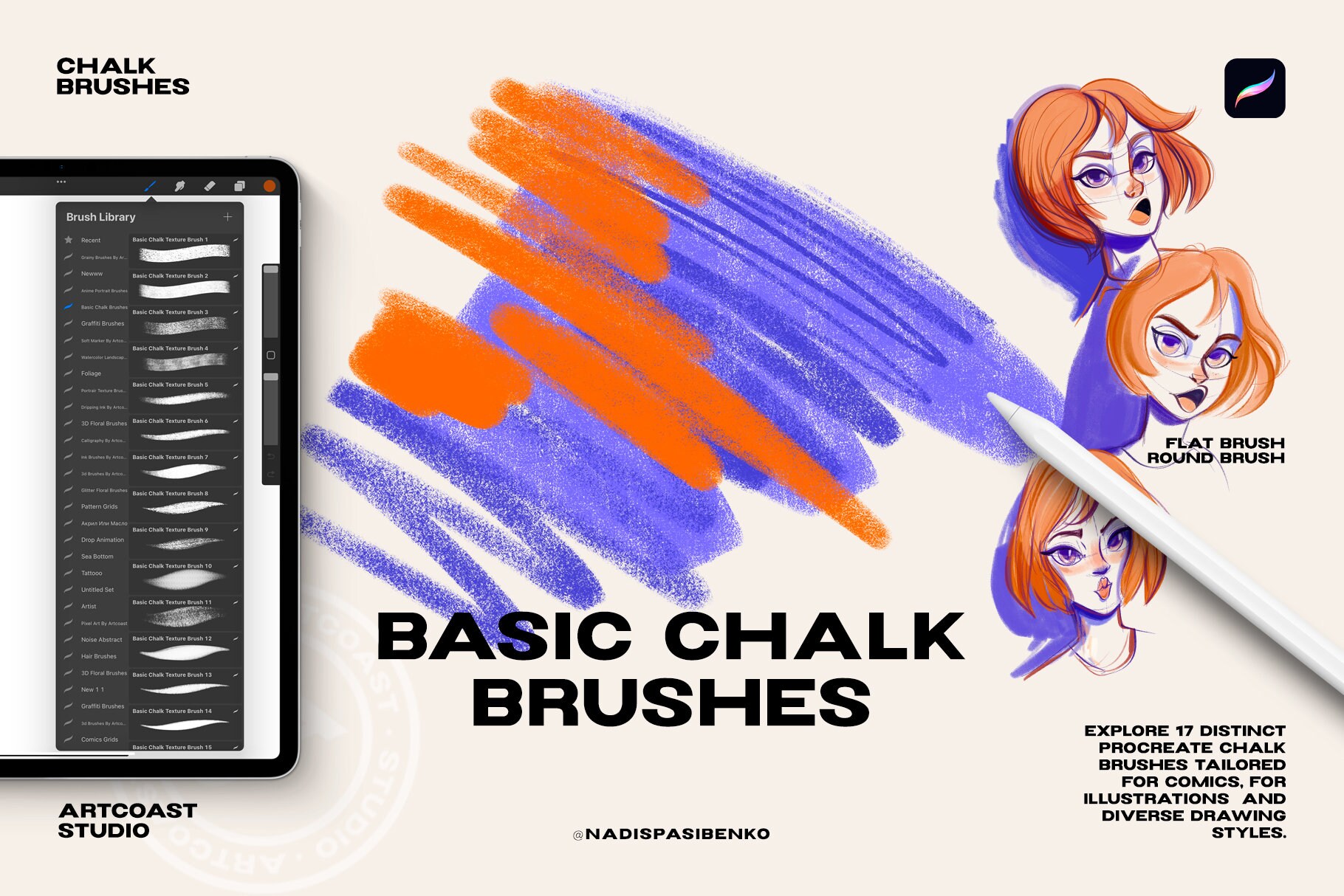 Chalk brush procreate store