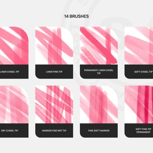 Best Marker for Procreate, Soft Marker, Brushes for Procreate, Texture Brushes - Etsy