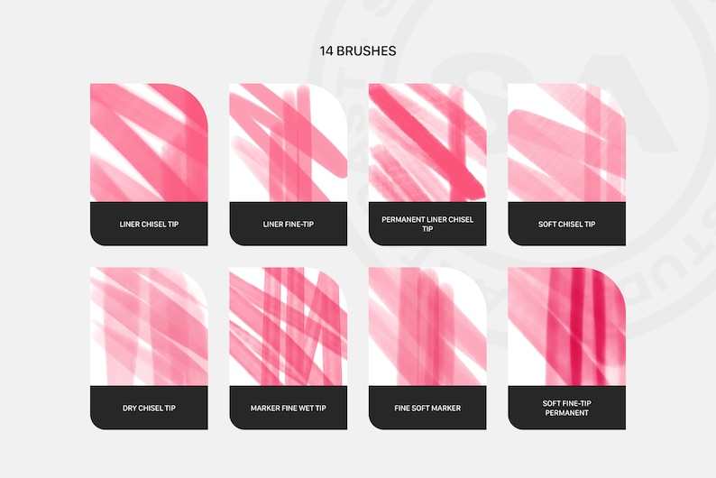 Best Marker for Procreate, Soft Marker, Brushes for Procreate, Texture Brushes - Etsy