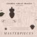 Masterpieces: Procreate & Photoshop Stamps | Character Creation Brushes ...