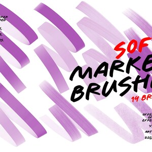 Soft Realistic Marker for Procreate, Brushes for Procreate, Texture Brushes - Etsy