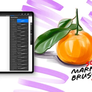 Soft Realistic Marker for Procreate, Brushes for Procreate, Texture Brushes - Etsy