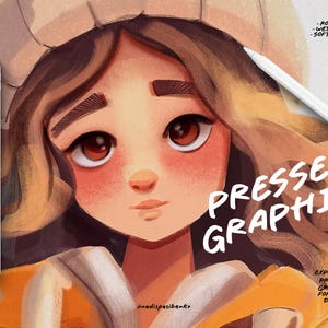 Pressed Graphite Brushes for Procreate, Character Brushes, Round Brush ...