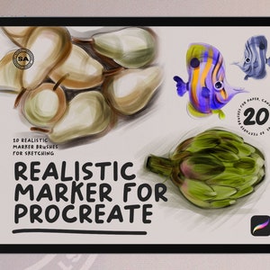 Realistic Marker for Procreate, Brushes for Procreate, Texture Brushes - Etsy