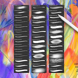 Scribble Procreate Brushes – Digital Download, Pen, Inktober, Lettering, Calligraphy, Procreate ...