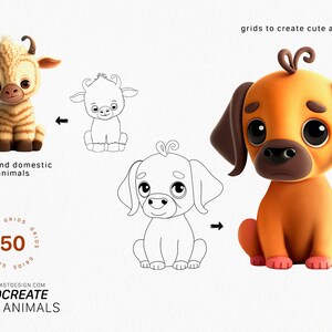 Procreate Stamps for Creating Cute Animal Characters Painting Kit for ...