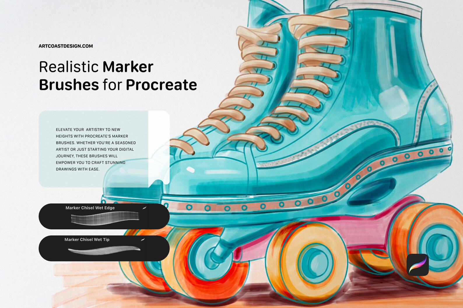 Best Marker for Procreate, Soft Marker, Brushes for Procreate, Texture Brushes - Etsy