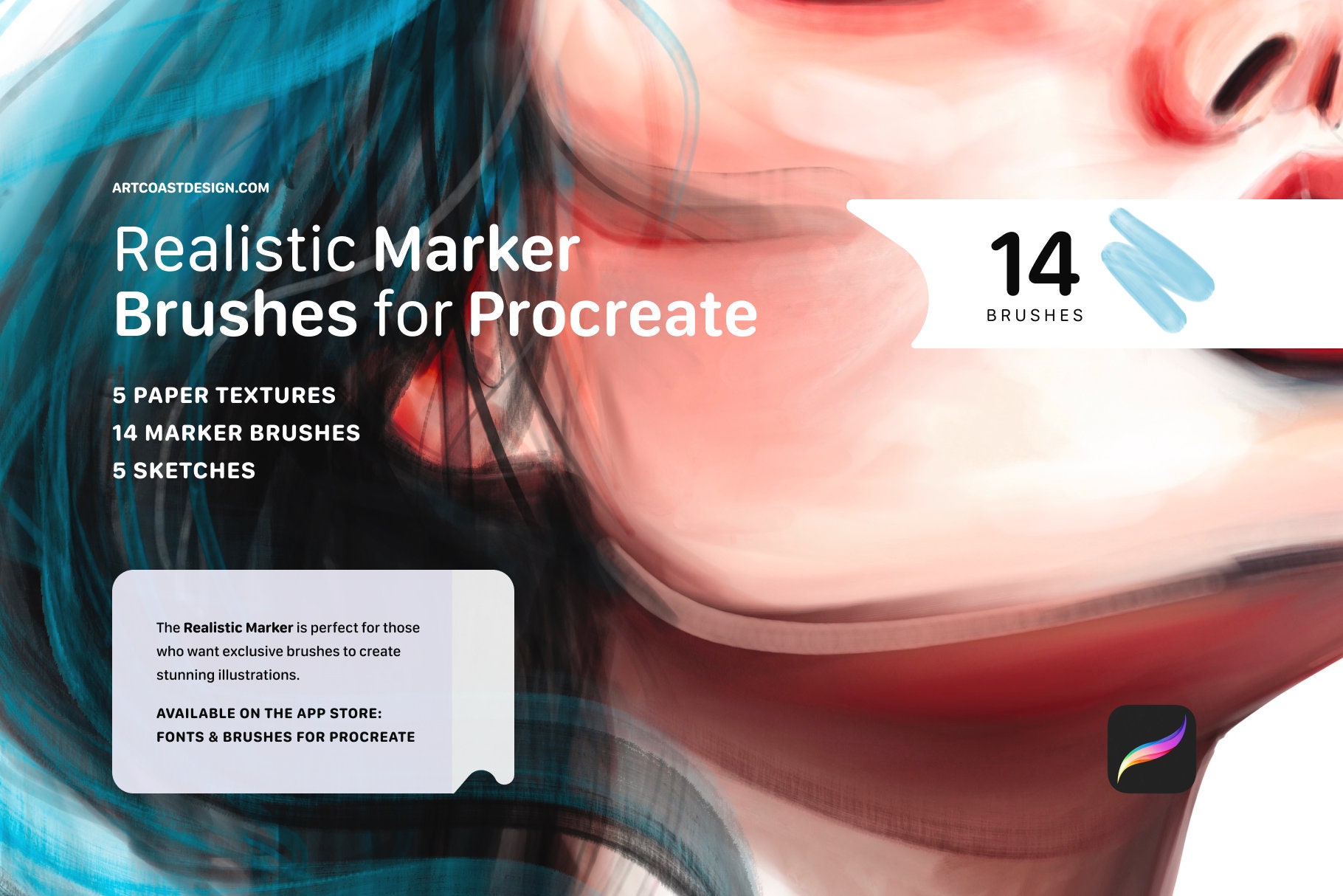 Best Marker for Procreate, Soft Marker, Brushes for Procreate, Texture Brushes - Etsy