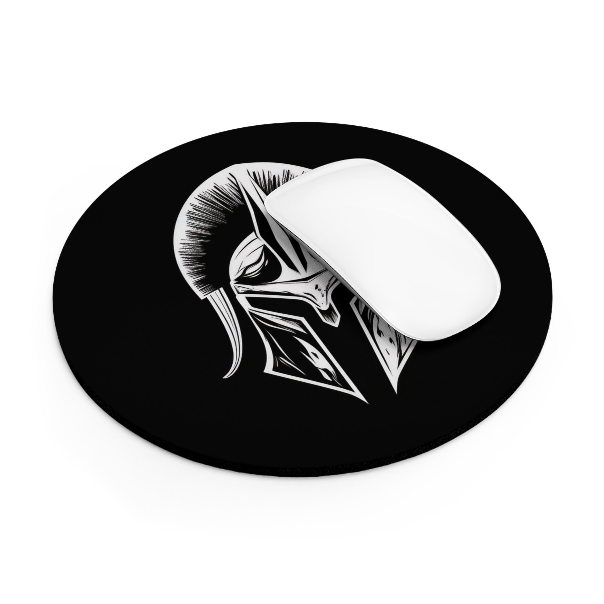 Spartan Helmet Round Non-slip Mouse Pad - Etsy
