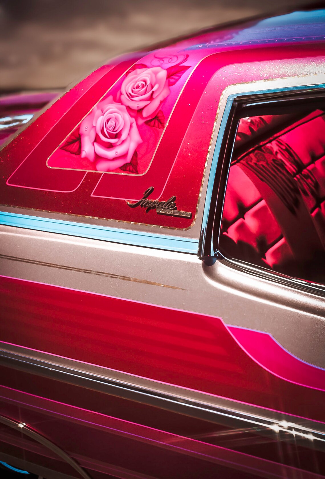 Lowrider With Roses Photography Print - Etsy