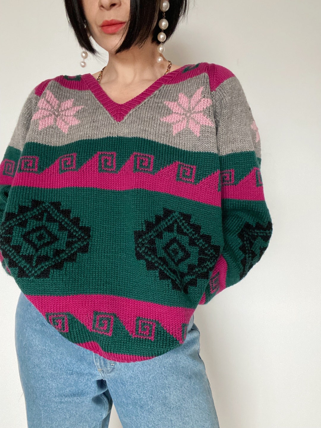 Vintage Sweater| Handmade| Preloved| Slow Fashion| Vintage Sweater ...