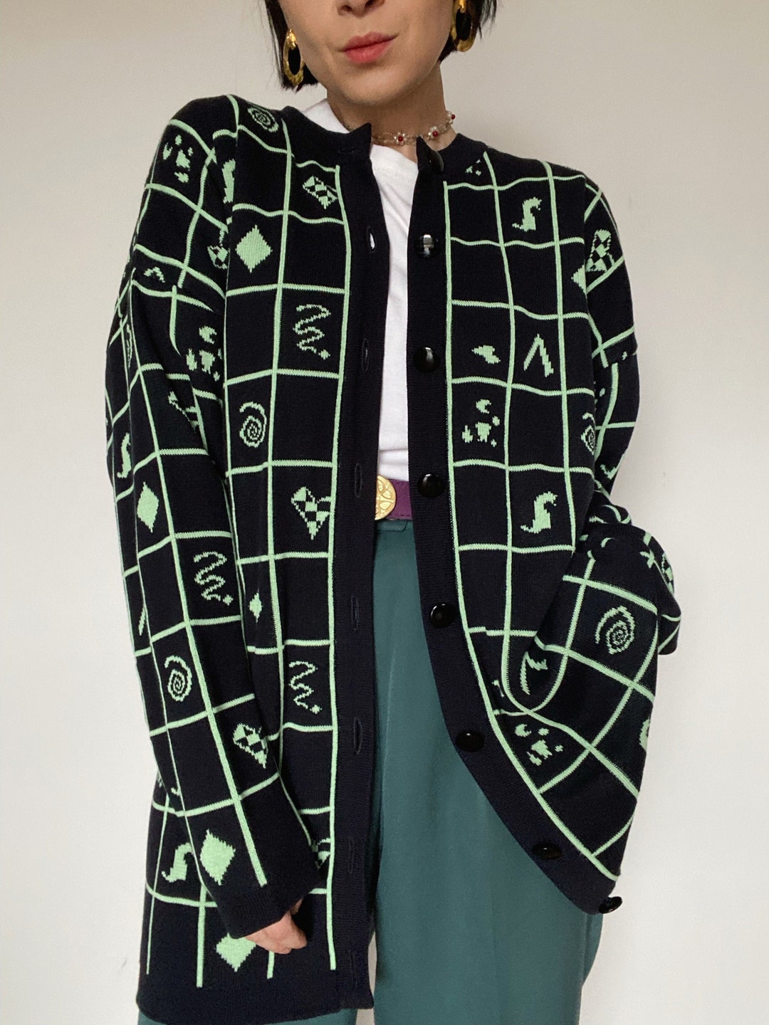 Vintage BASLER Cardigan Unique Sustainable Fashion Slow Fashion Vintage ...