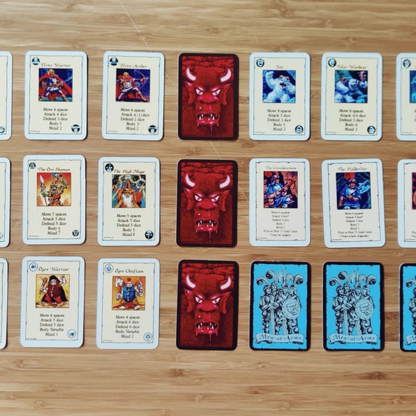 Heroquest Monster Cards - Etsy