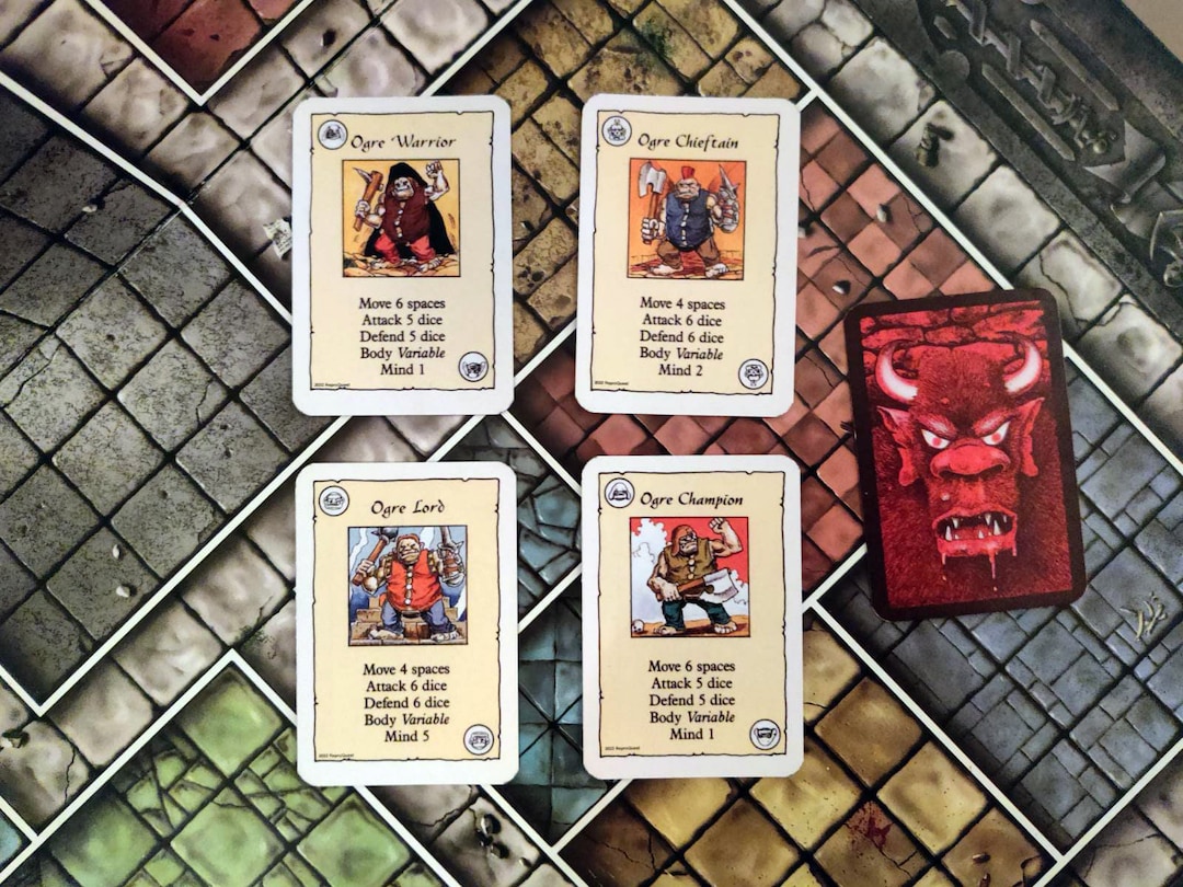 Heroquest- Monster Cards- Against the Ogre Horde- Wizards of Morcar ...