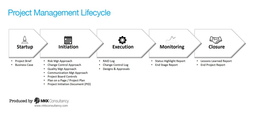 Project Management Doc 01/16 Project Lifecycle Document PPT - Etsy