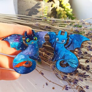 Toothless Wood Pin How to Train Your Dragon Wooden Brooch Night Fury ...