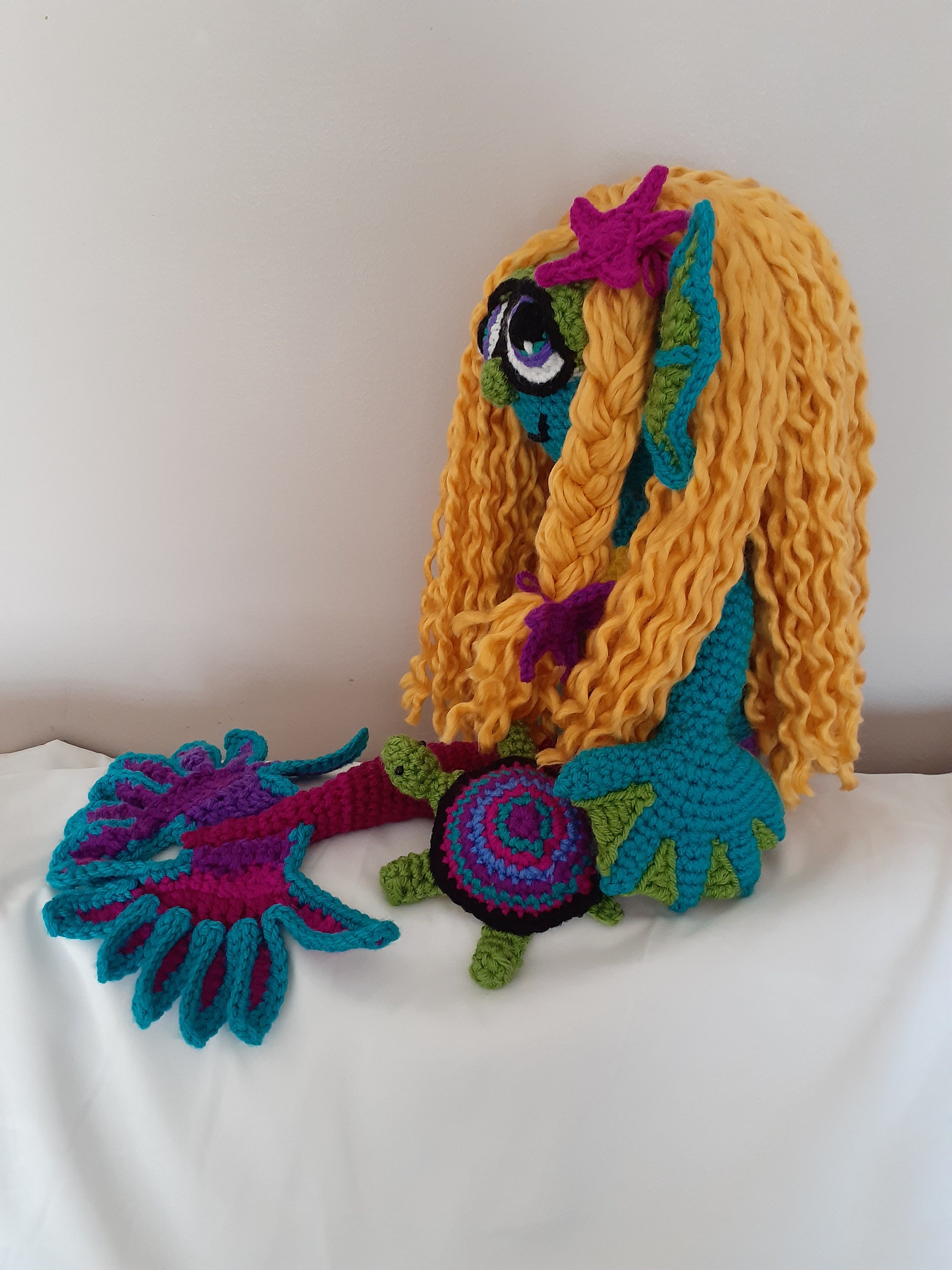 Aqua the Water Sprite Crochet Amigurumi Pattern by Debbie Ouellet - Etsy