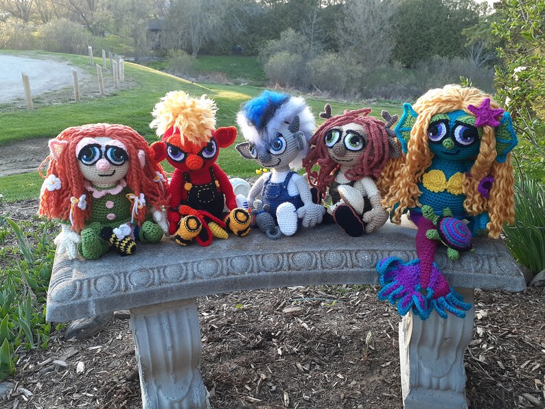 Aqua the Water Sprite Crochet Amigurumi Pattern by Debbie Ouellet - Etsy