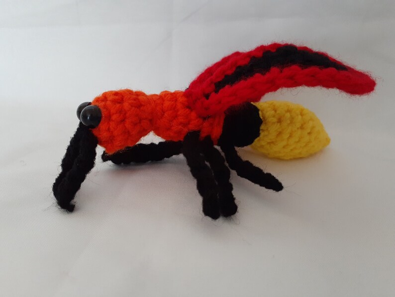 Pyro the Fire Sprite Crochet Amigurumi Pattern by Debbie Ouellet - Etsy