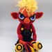 Pyro the Fire Sprite Crochet Amigurumi Pattern by Debbie Ouellet - Etsy