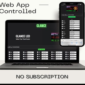 GLANCE LED TICKER | Real-time Sports Stock Crypto Ticker 50+ Apps No ...