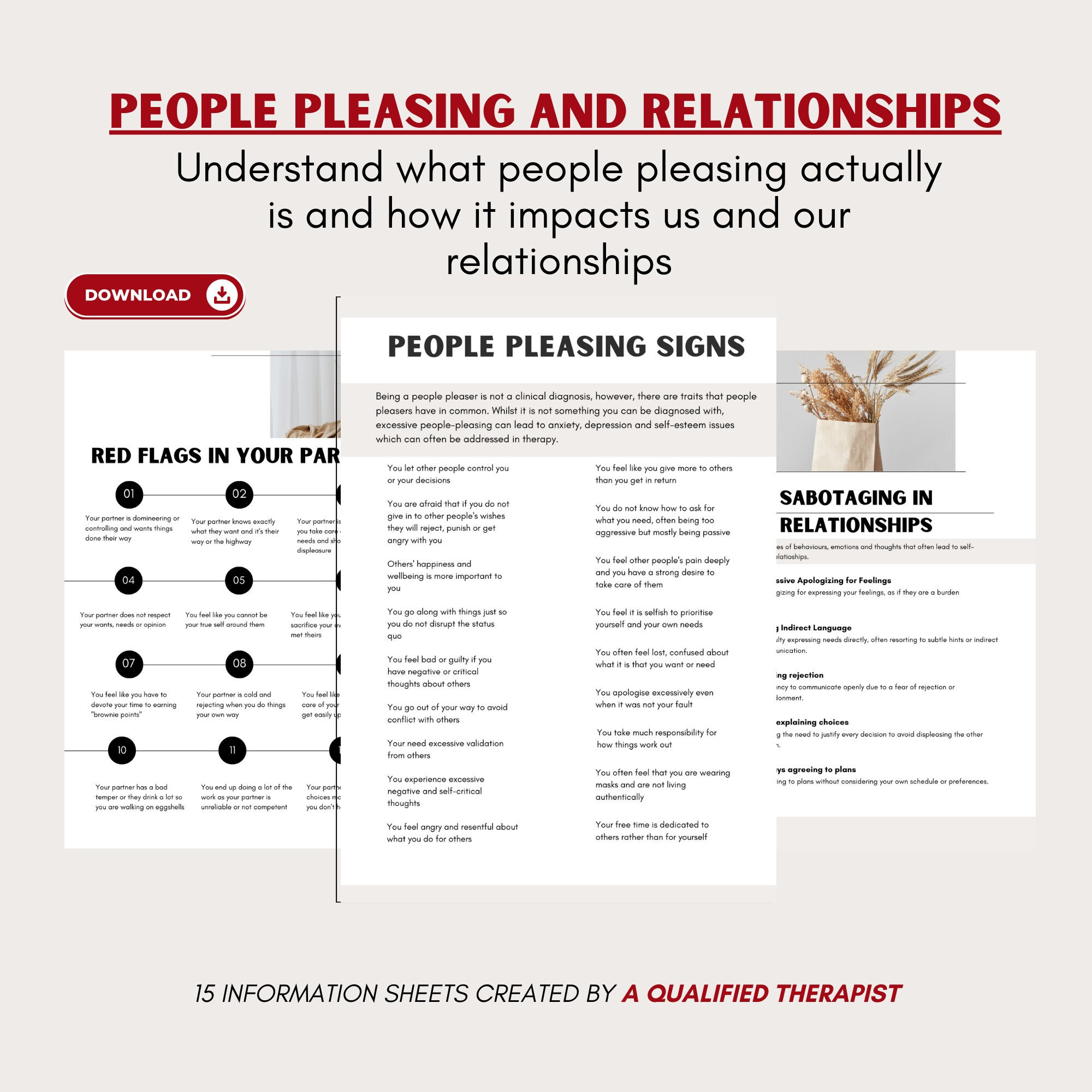 Understanding People Pleasing Worksheet, Therapy Worksheet, - Etsy Understanding People Pleasing Worksheet, Therapy Worksheet, - Etsy