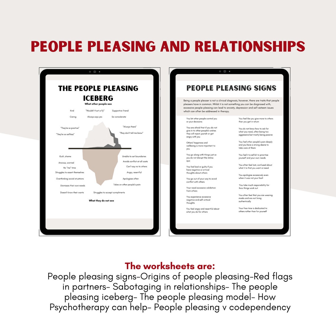 Understanding People Pleasing Worksheet, Therapy Worksheet, - Etsy Understanding People Pleasing Worksheet, Therapy Worksheet, - Etsy