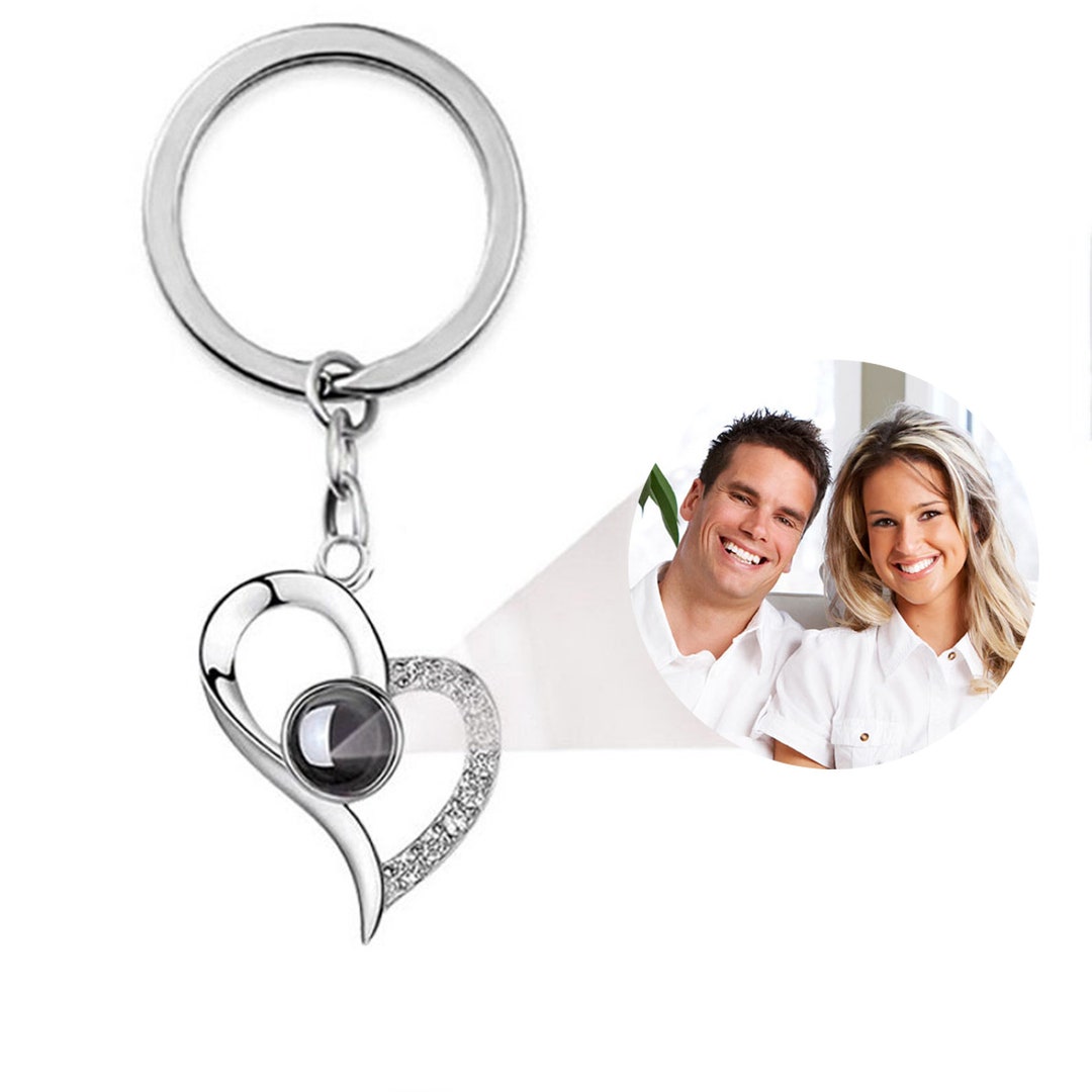 Custom Picture Projection Keychain Personality Pet Photo Projection ...