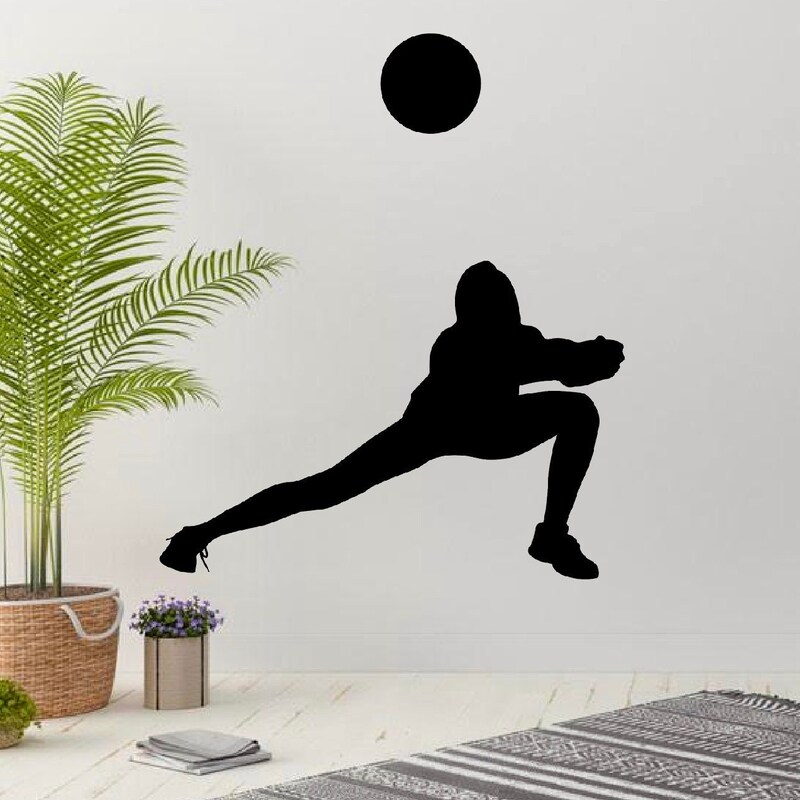 Volleyball Wall Decal - Etsy