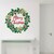 Christmas Wall Decal, Holly Wreath Large Vinyl Sticker, Modern Mural ...