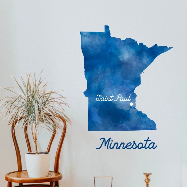 Minnesota State Decal - Etsy