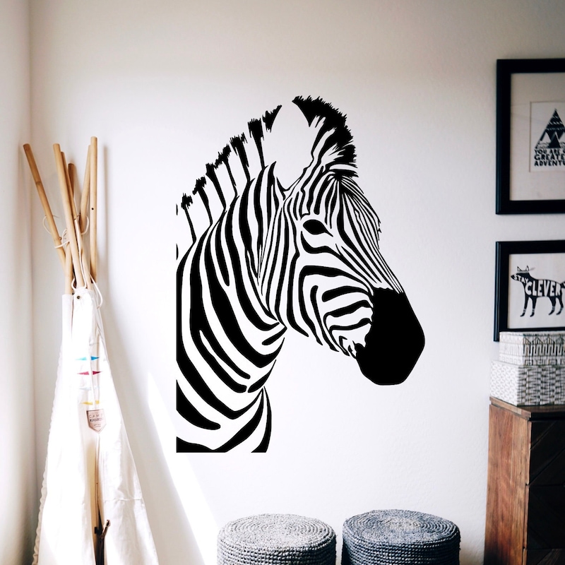 Zebra Decal - Etsy