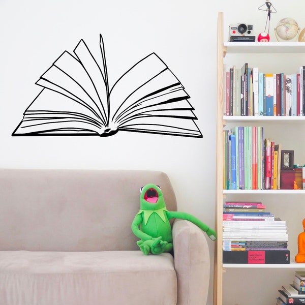 Book Wall Decal - Etsy