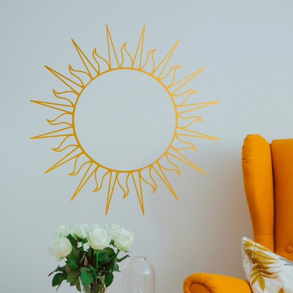 Sun Wall Decal - Etsy