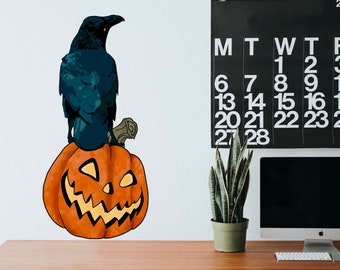 Large Raven Decal - Etsy
