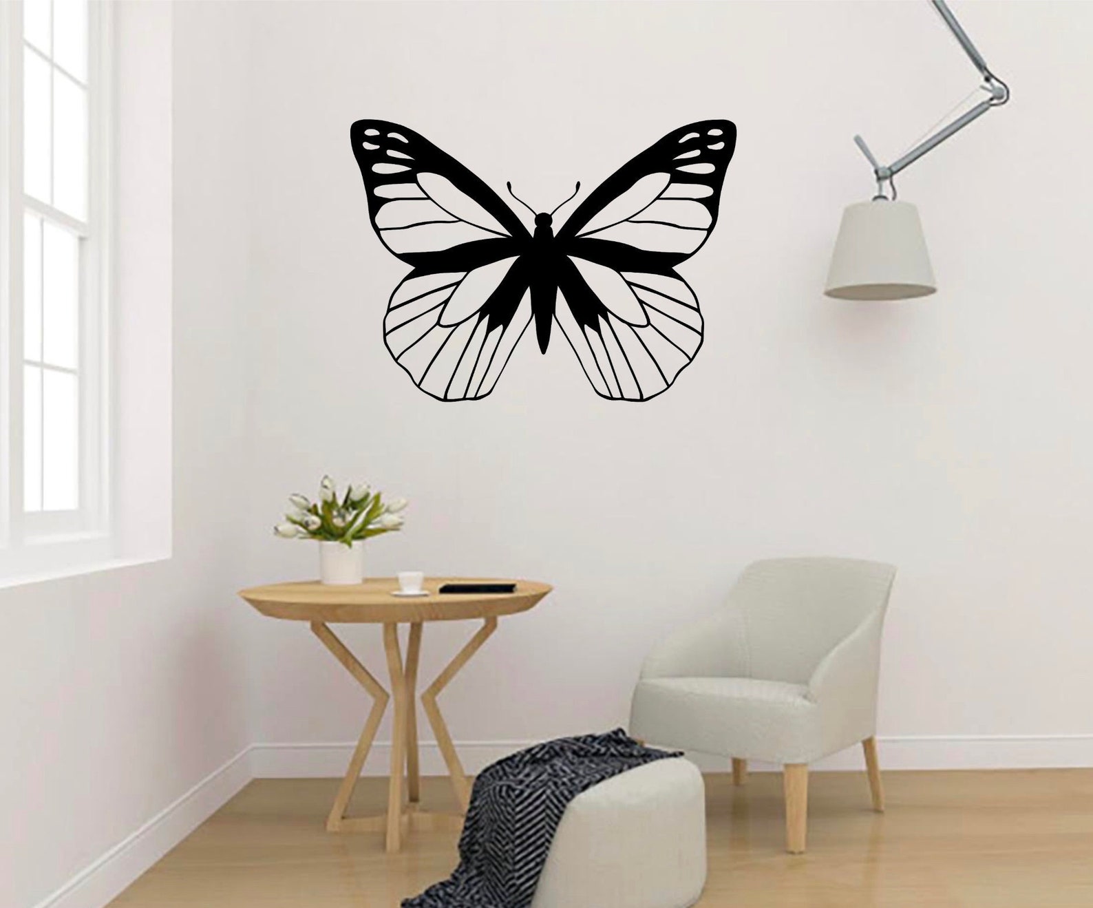 Butterfly Wall Decal Large Vinyl Sticker Mural Art - Etsy