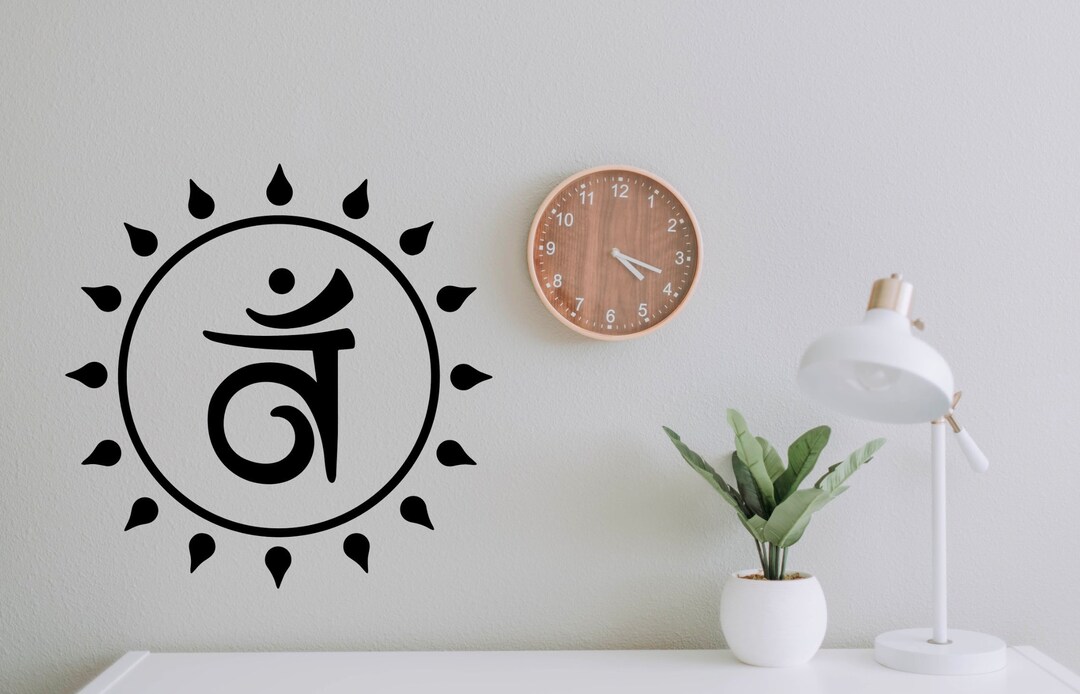 Svadhisthana Wall Decal, Sacrum Chakra Large Vinyl Sticker, Yoga Mural ...