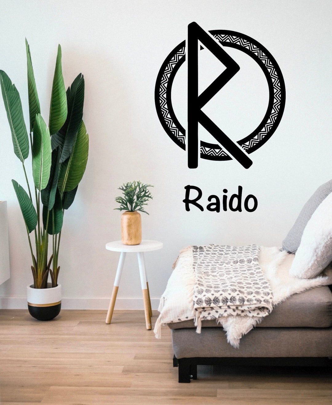 Raido Rune Wall Decal, Ancient Norse Large Vinyl Sticker, Scandinavian ...