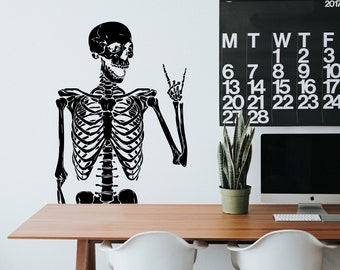 Large Skull Wall Decal - Etsy