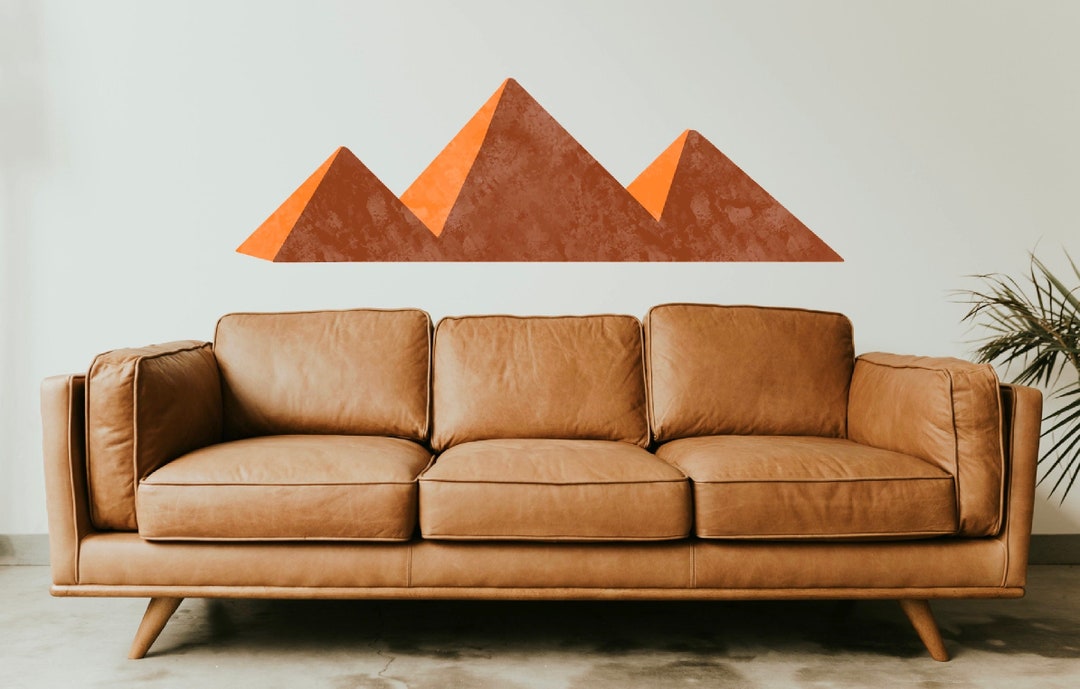 Egyptian Pyramids Wall Decal, Egypt Large Vinyl Sticker, Mural Art ...