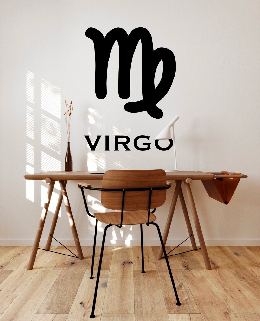Virgo Wall Decal, Zodiac Sign Large Vinyl Sticker, Mural Art Decoration ...