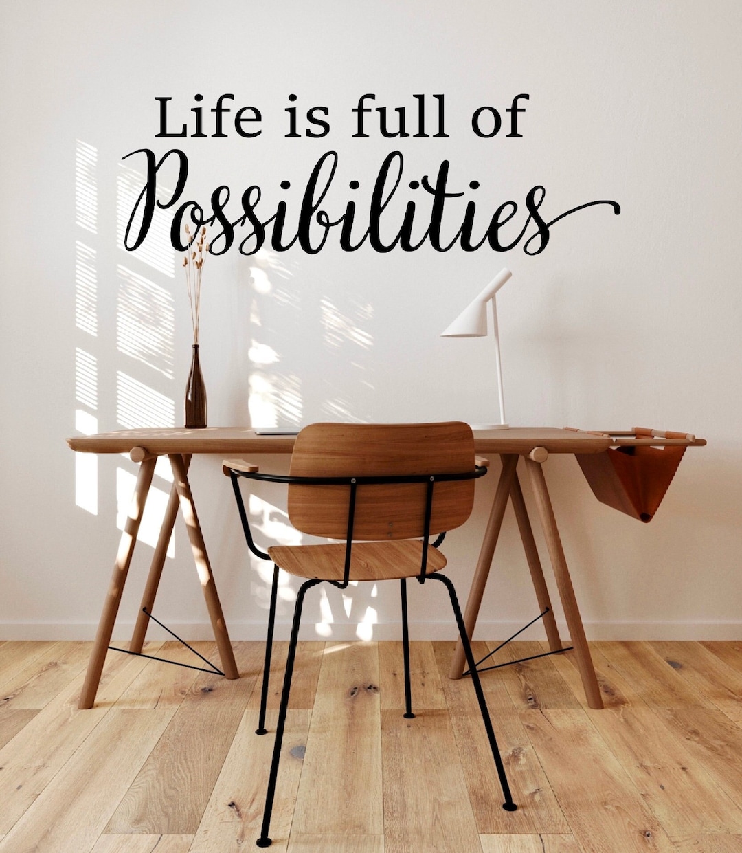 Life is Full of Possibilities Wall Decal, Quote Large Vinyl Sticker ...