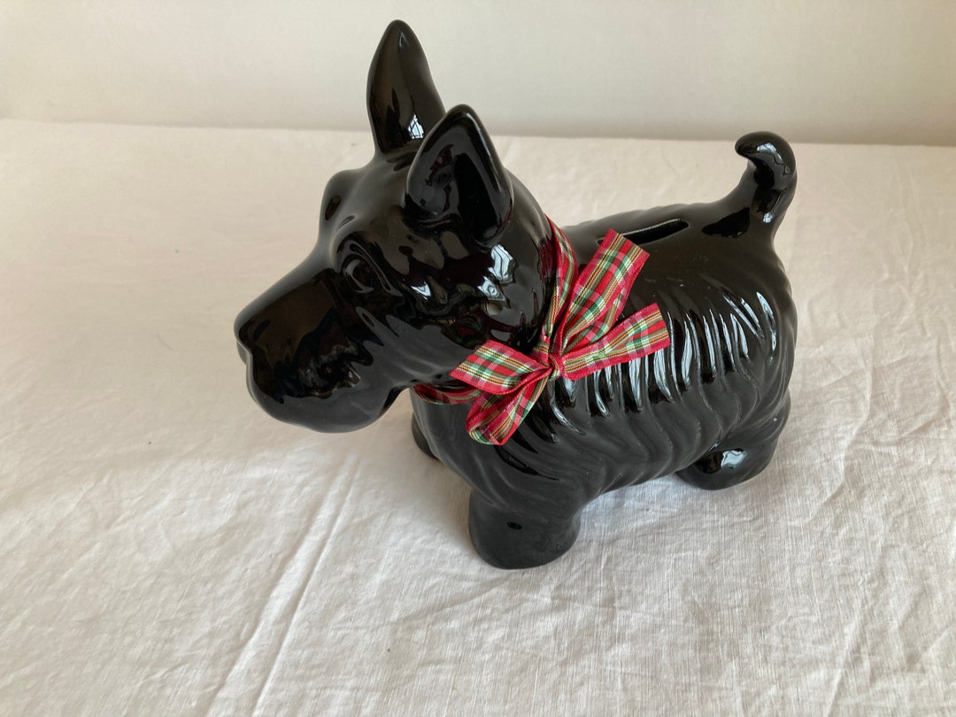 Vintage Cast Metal Scottie Dog Money Box - Etsy