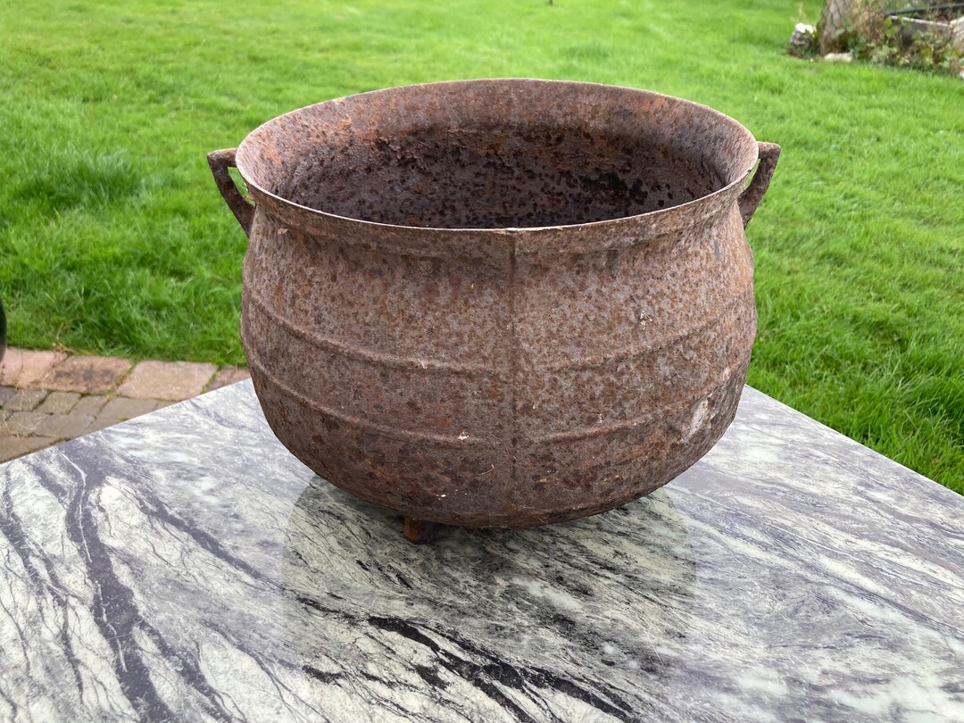 Victorian Cast Iron 'witches Pot' Cauldron Planter - Etsy