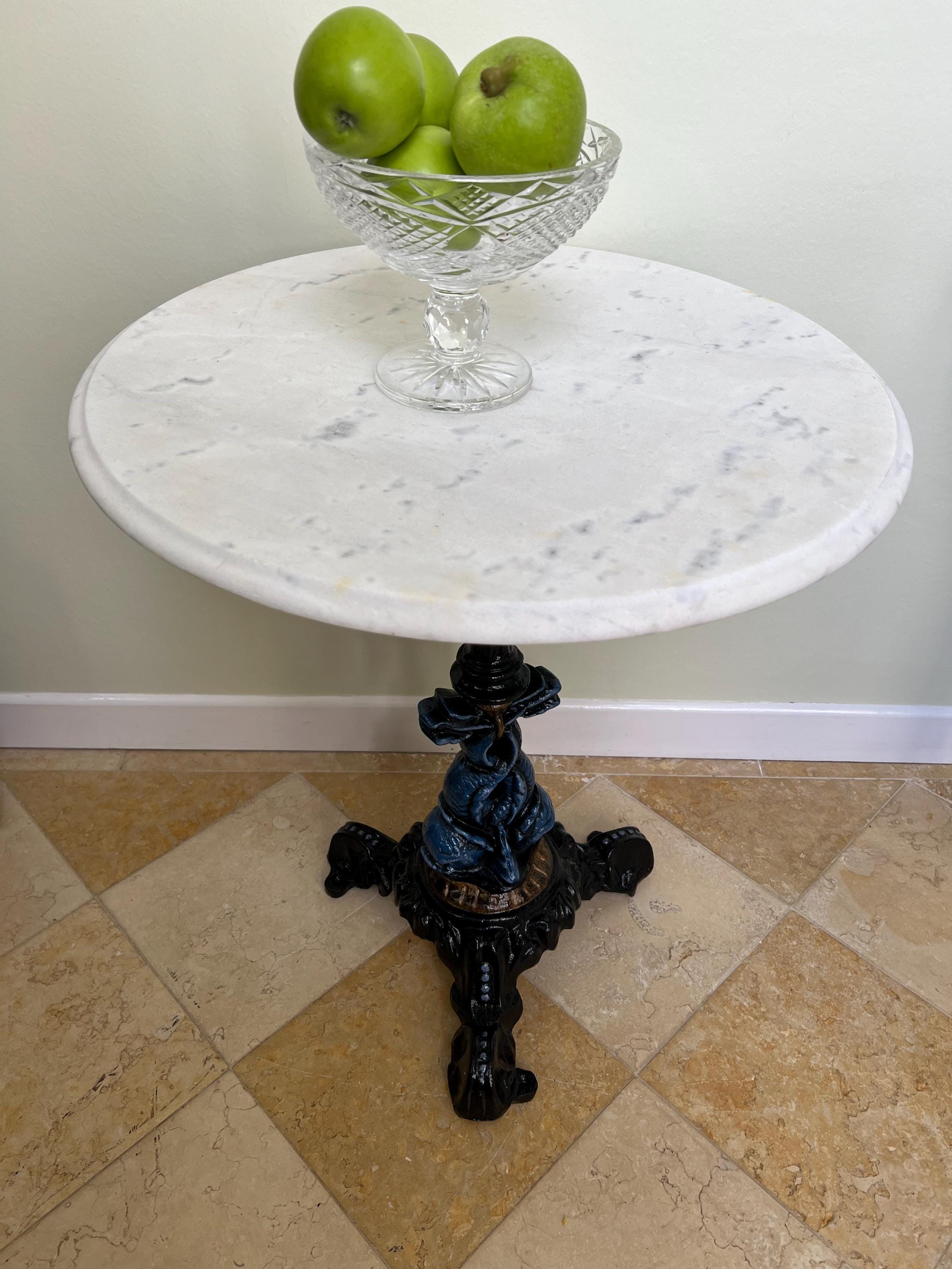 Antique Victorian Cast Iron 'sea Monster' Bistro Occasional Table - Etsy