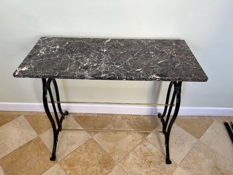 Antique Victorian Cast Iron Hall, Consol or Patio Table - Etsy