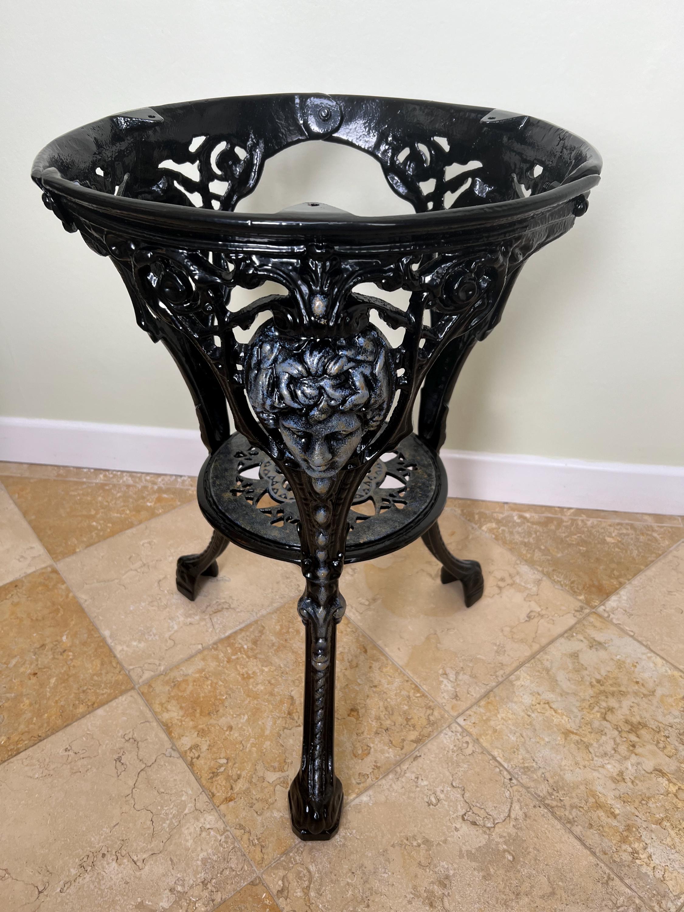 A Hand Painted Victorian britannia Cast Iron Occasional Table. matching Pair Available. Etsy